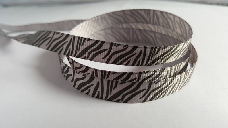 Zebra Print Ribbon Zebra Ribbon Animal Print Ribbon Printed | Etsy