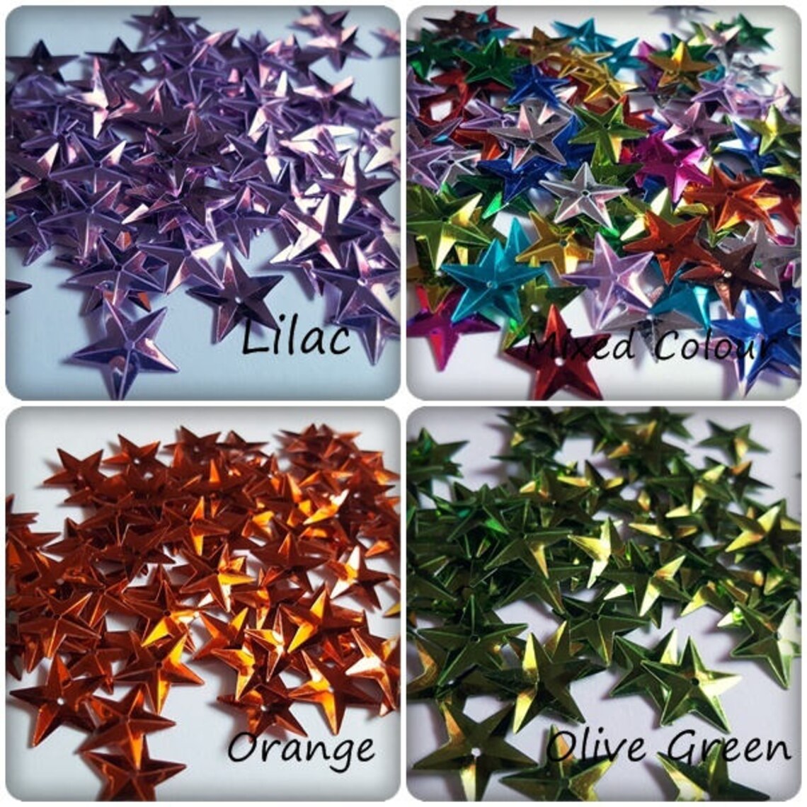 Metallic Star Sequins Star Sequins Star Stars Metallic - Etsy UK