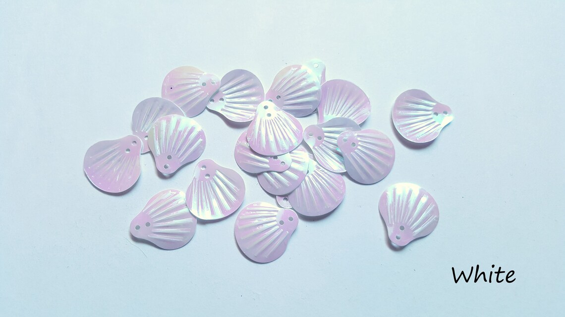 19mm Seashell Sequins Shell Sequins Mermaid Sequins AB | Etsy