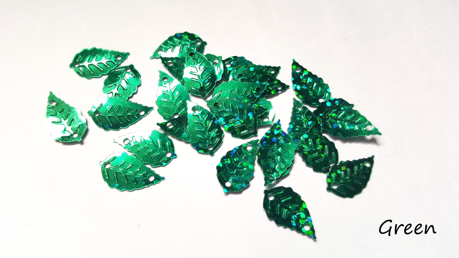 Leaf Sequins Leaf Confetti Holographic Sequins Sequins | Etsy