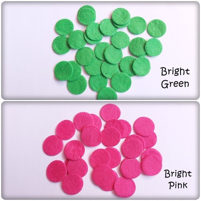 30 X Felt Craft Shapes | 20mm Round | Assorted Colours | DIY ...