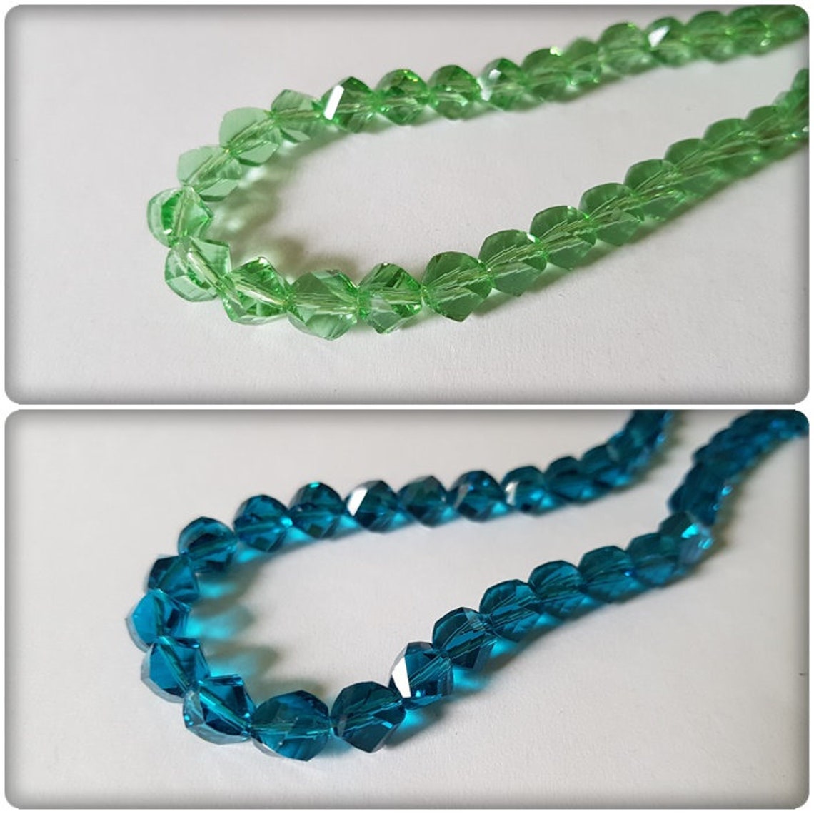 8mm Crystal Helix Beads Helix Beads Glass Beads Crystal | Etsy