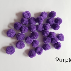 20mm Pompoms, Pompoms, Wool Pompoms, Craft Pompoms, Coloured Pompoms ...