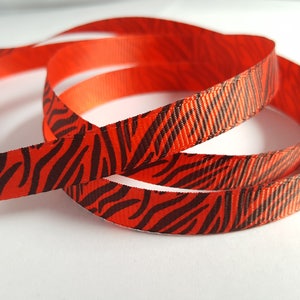 Zebra Print Ribbon, Zebra Ribbon, Animal Print Ribbon, Printed Ribbon ...