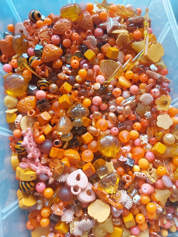 50g Orange Craft Mix Craft Mix Craft Stash Mix Craft Stash | Etsy