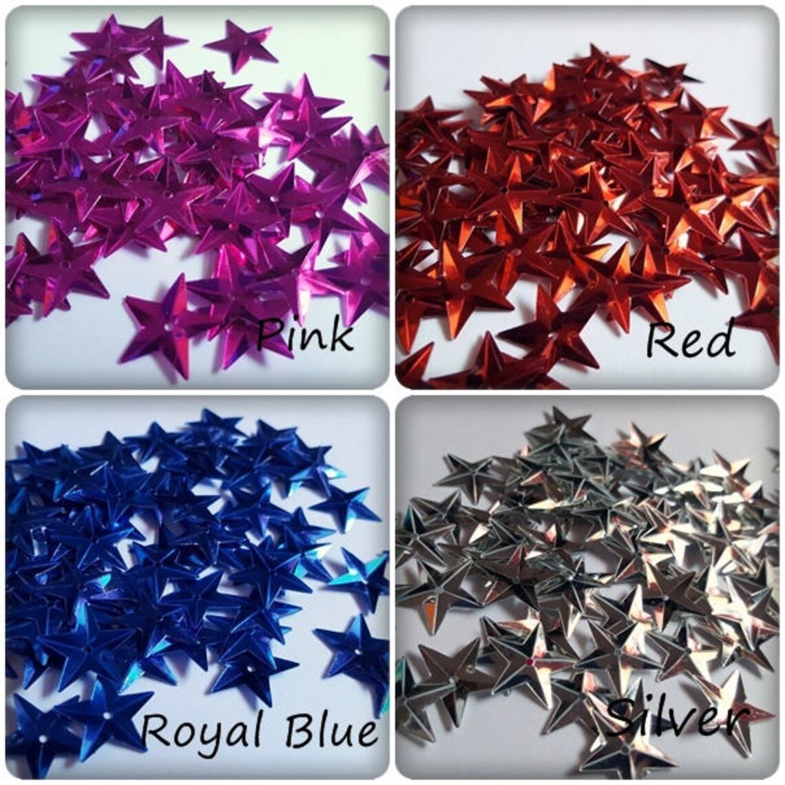 Metallic Star Sequins Star Sequins Star Stars Metallic - Etsy UK