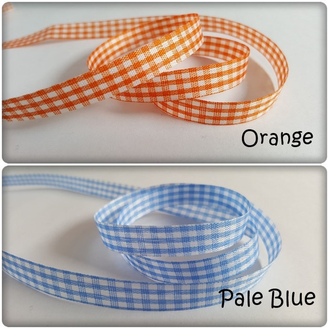 10mm Gingham Ribbon - Etsy