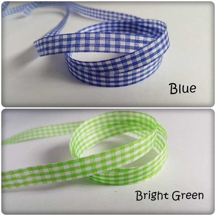 10mm Gingham Ribbon - Etsy