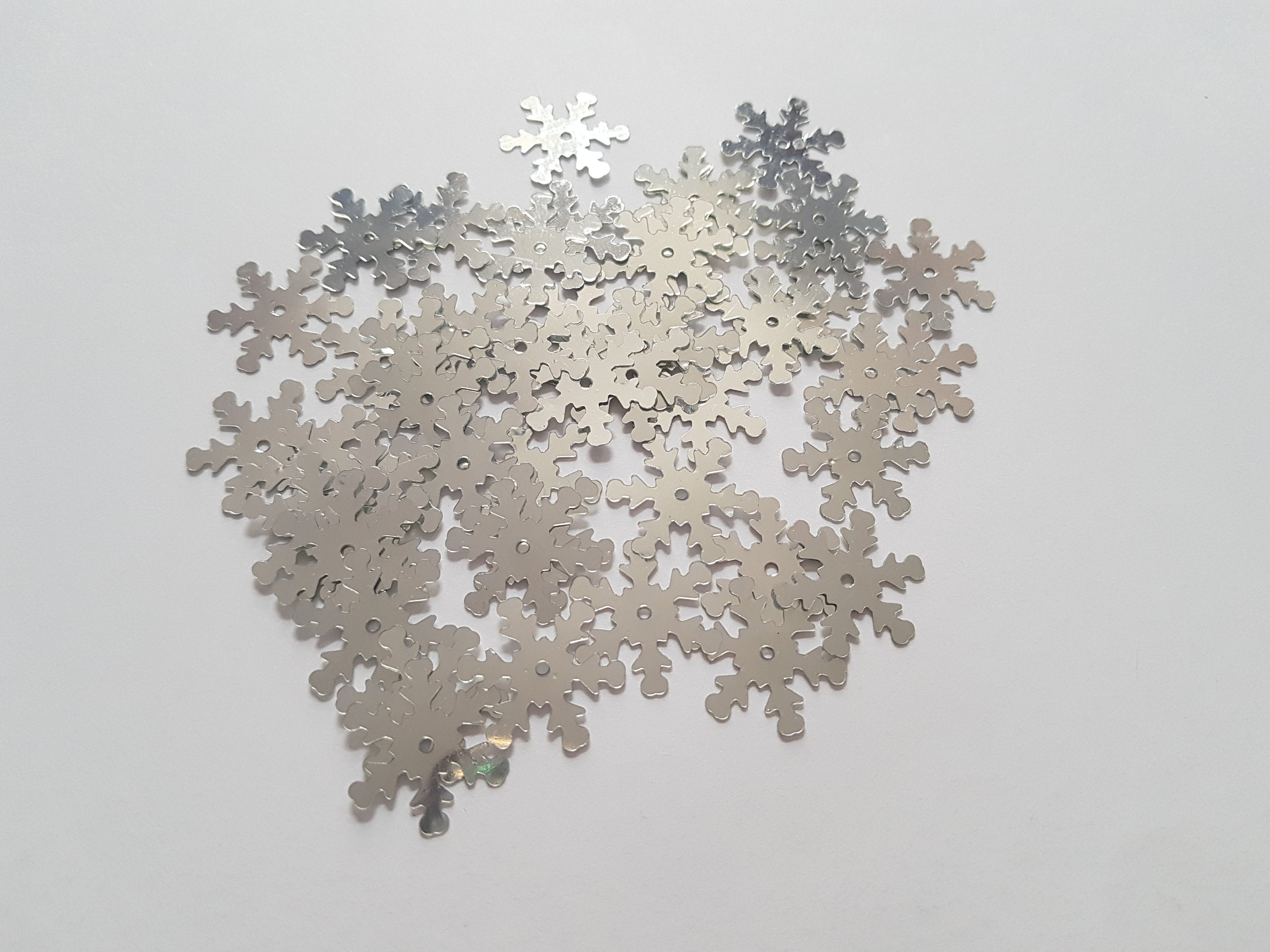 19mm Snowflake Sequins Snowflake Sequins Christmas Sequins - Etsy UK