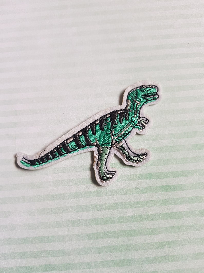 Dinosaur Applique, Dinosaur Patch, Iron on Applique, Iron on Patch ...