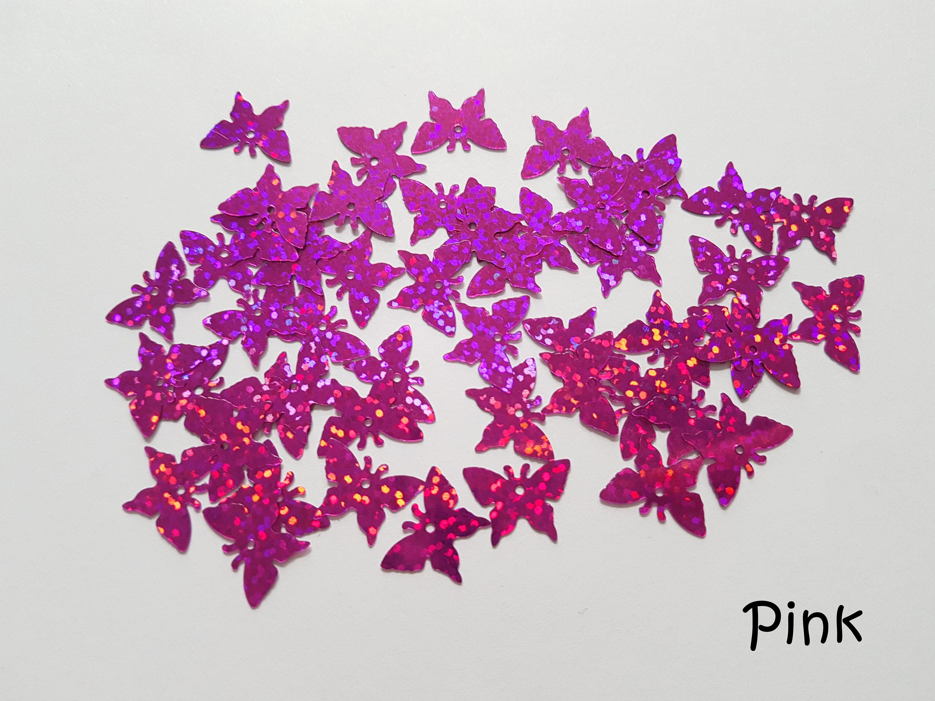 17mm Butterfly Sequins Butterfly Sequins Holographic - Etsy