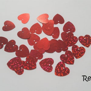 Heart Sequins, Holographic Heart Sequins, Holographic Sequins, Sequins ...
