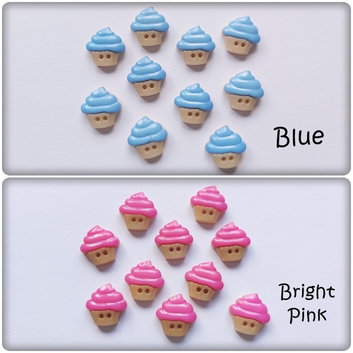 16mm Cupcake Buttons Cupcake Buttons Acrylic Buttons - Etsy UK