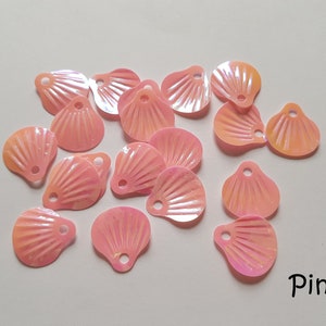 19mm Seashell Sequins, Seashell Sequins, AB Plated Sequins, Sequins ...