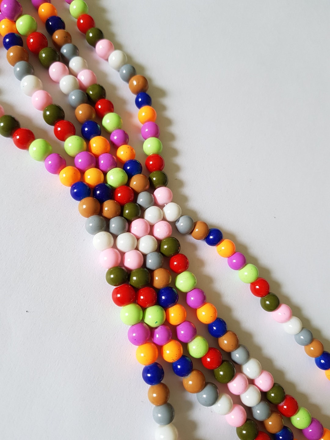 6mm Baked Glass Beads, Baked Glass Beads, Glass Beads, Round Beads ...