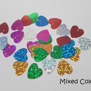 Heart Sequins, Holographic Heart Sequins, Holographic Sequins, Sequins ...