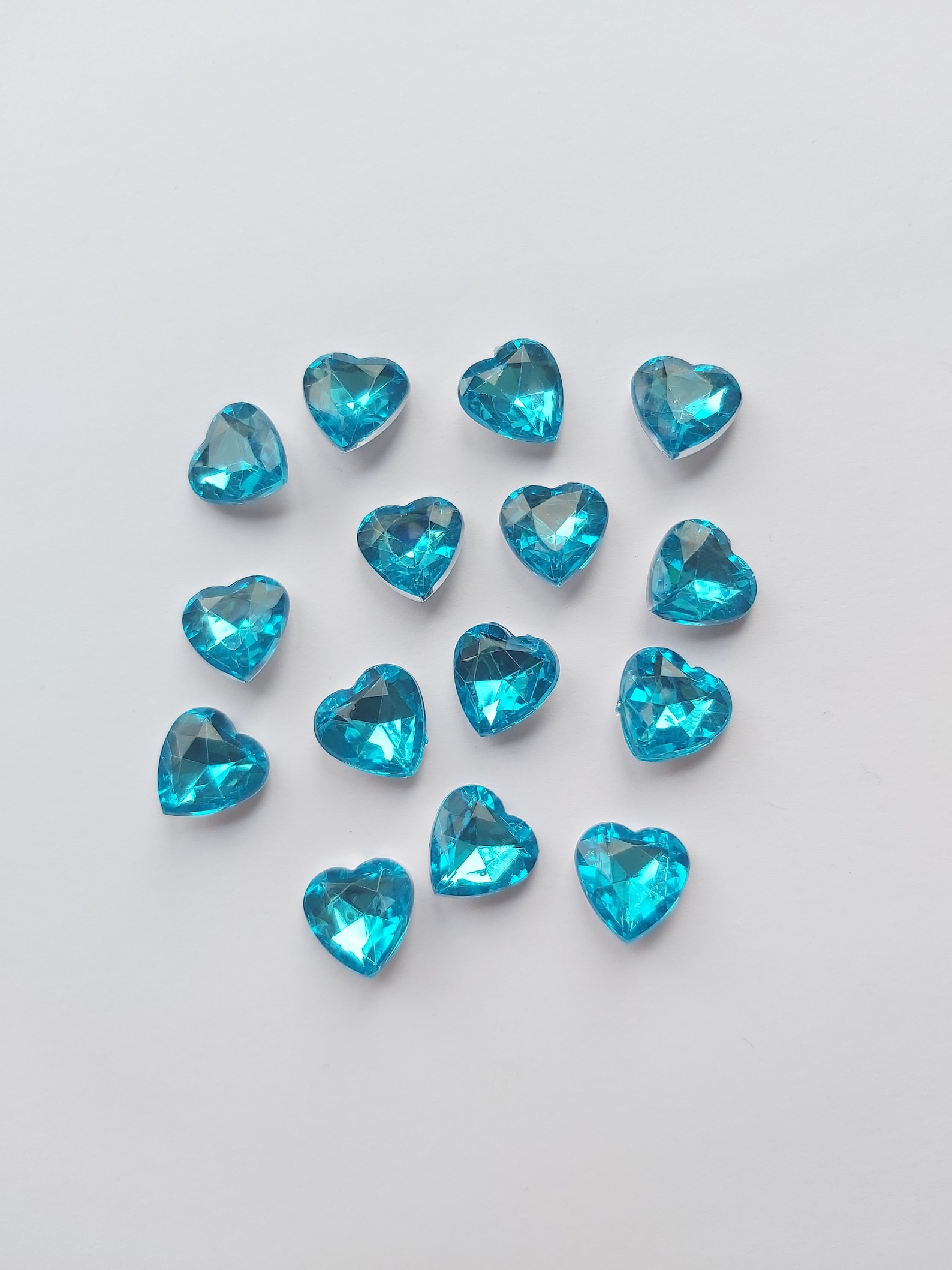 12mm Heart Rhinestones Heart Rhinestones Acrylic Heart - Etsy