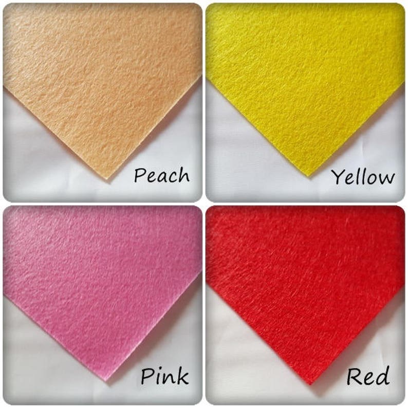 12 Felt Square Sheet Felt Sheet Felt Square Craft - Etsy
