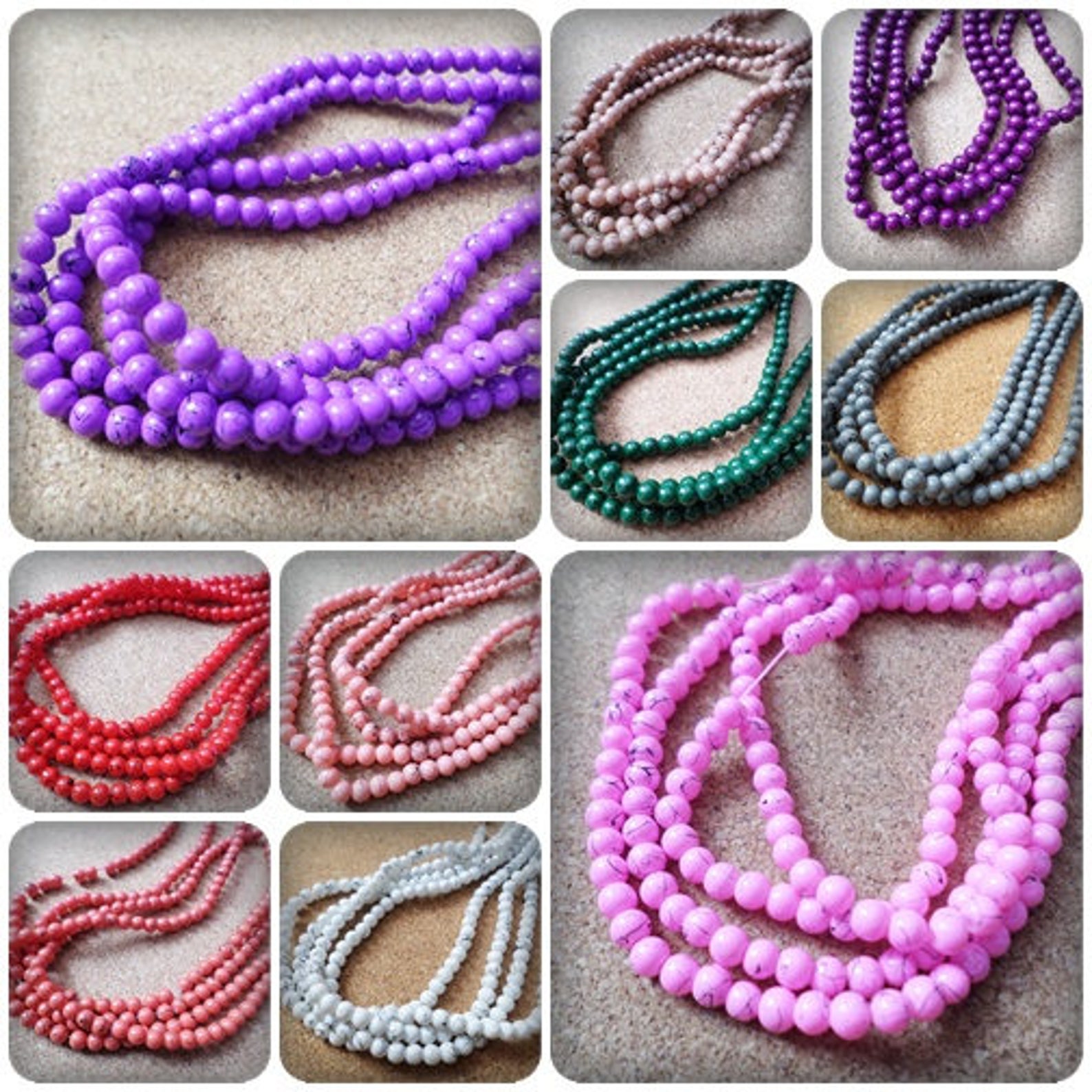 4mm Drawbench Beads Drawbench Beads Glass Beads Round - Etsy