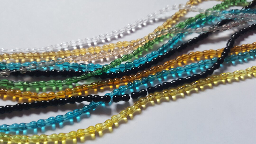 8mm Bone Beads, Bone Shaped Beads, Glass Bone Beads, Glass Beads, Beads ...