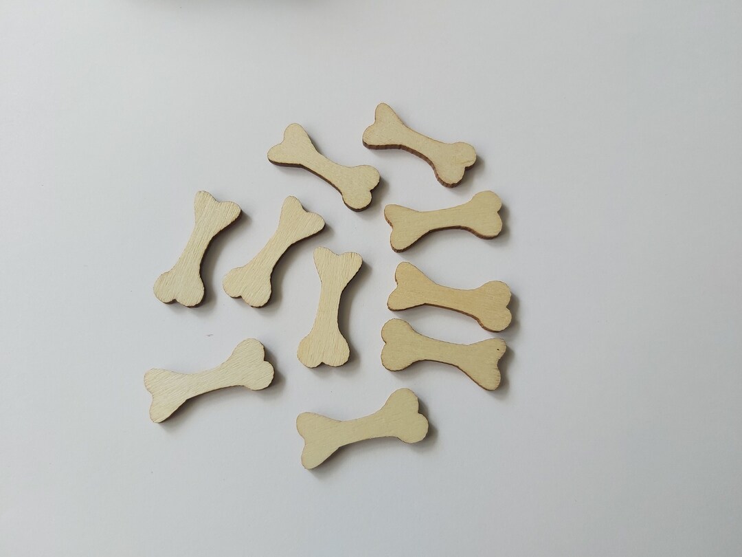 30mm Wooden Bones, Wooden Bones, Bone Shapes, Wooden Shapes, Wooden ...