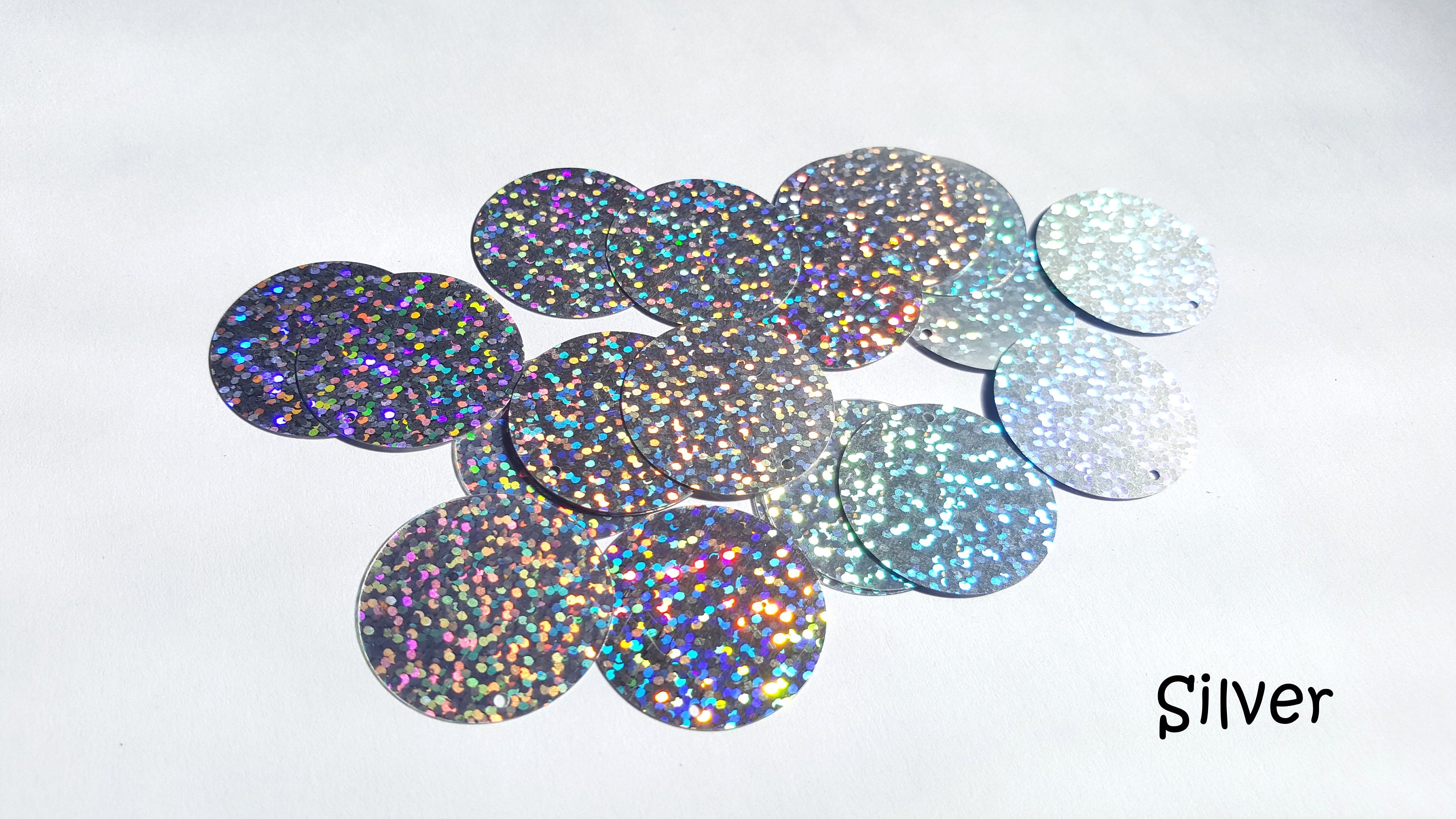 Disc Sequins Holographic Disc Sequins Sequins Round - Etsy UK