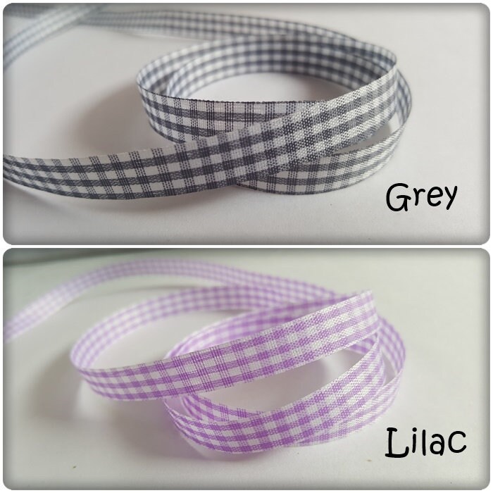 10mm Gingham Ribbon - Etsy