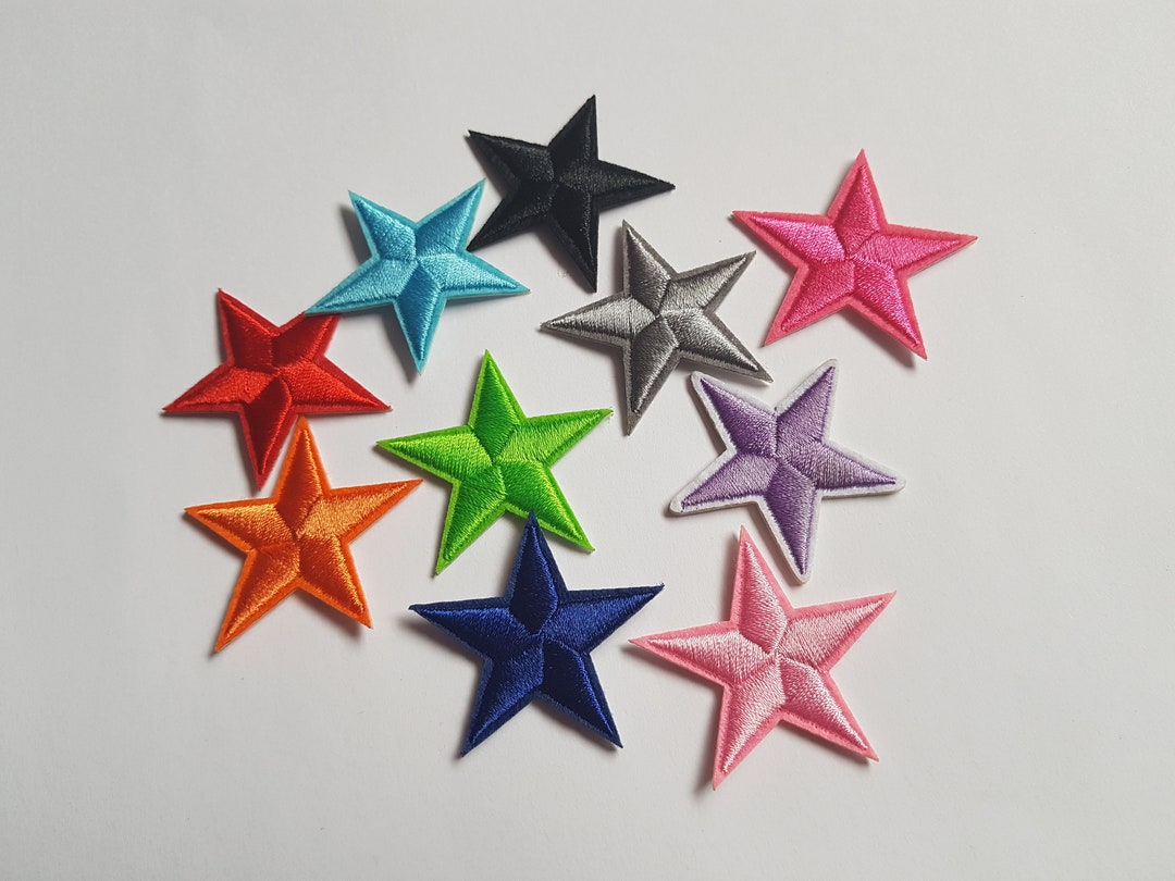Star Applique, Star Patch, Iron on Applique, Iron on Patch, Iron on ...
