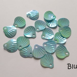 19mm Seashell Sequins, Seashell Sequins, AB Plated Sequins, Sequins ...