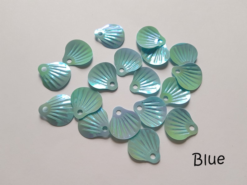 19mm Seashell sequins Seashell sequins AB plated sequins | Etsy