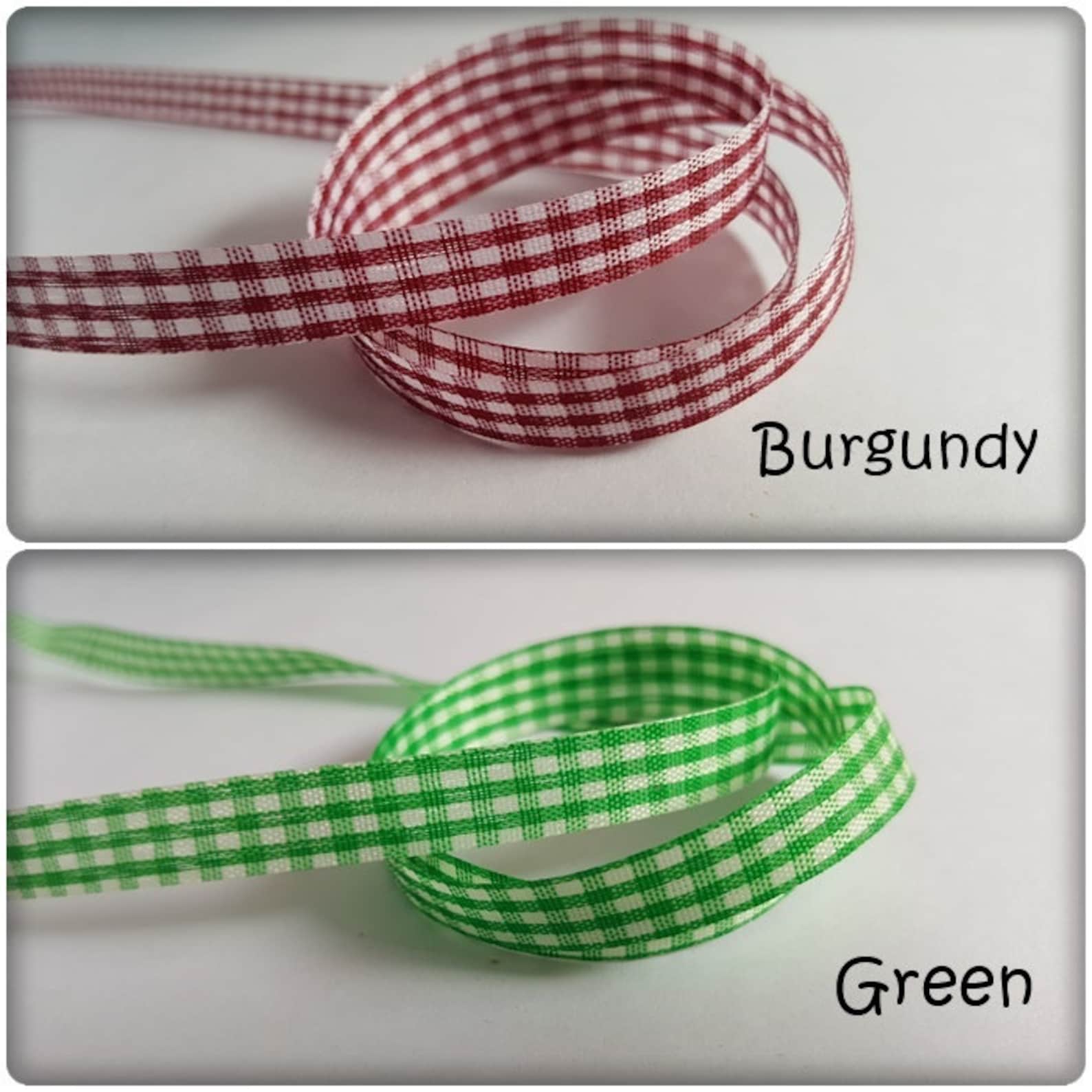 10mm Gingham Ribbon - Etsy