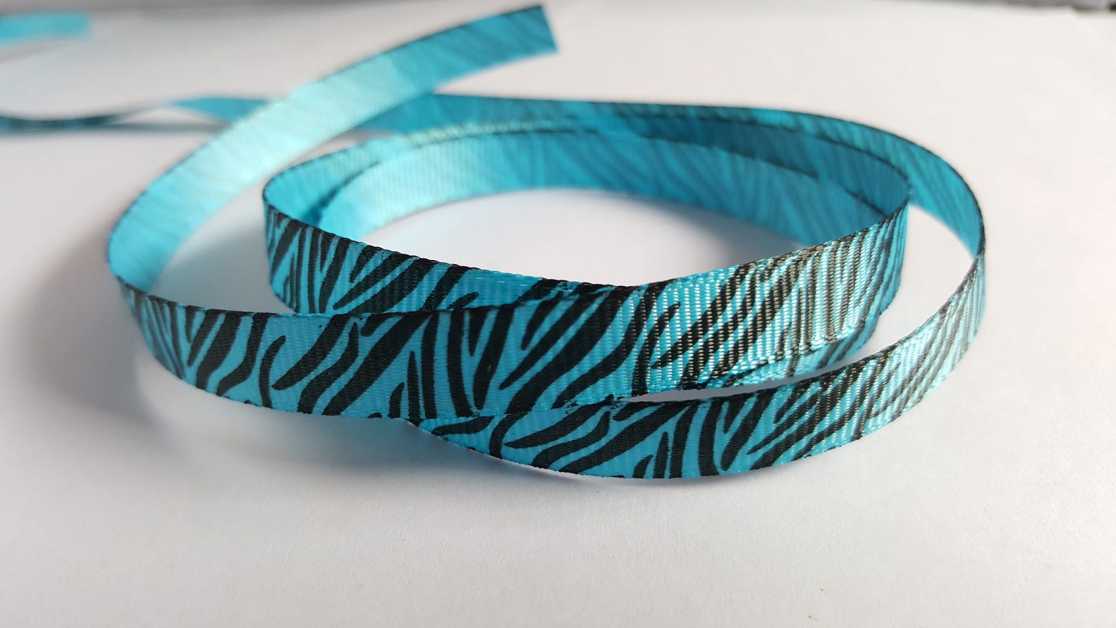 Zebra Print Ribbon Zebra Ribbon Animal Print Ribbon Printed | Etsy