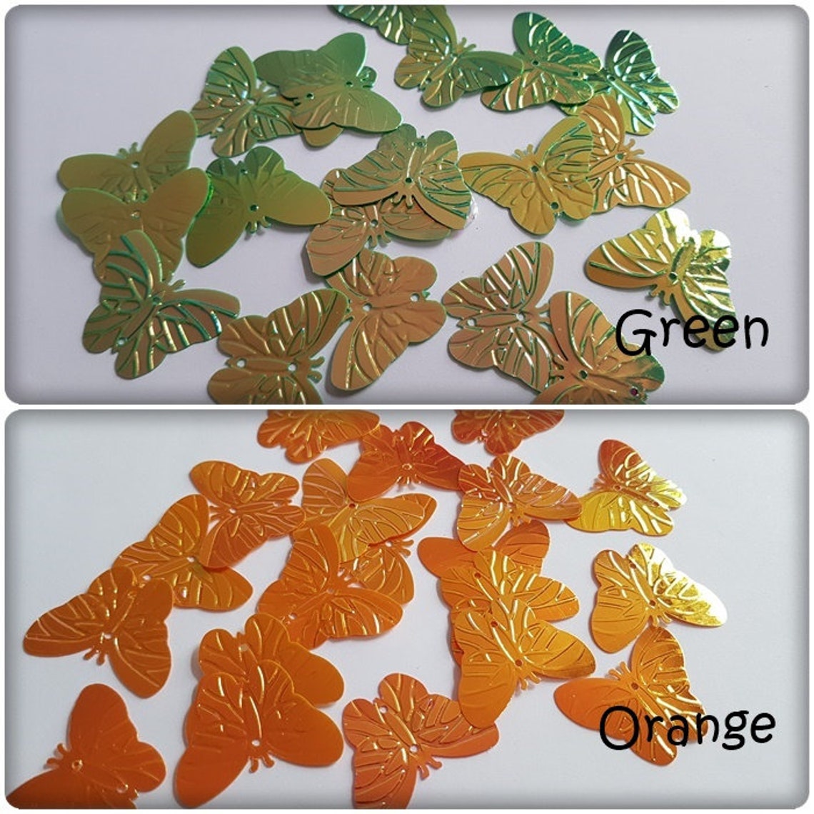 32mm Butterfly Sequins Butterfly Sequins AB Plated Sequins | Etsy