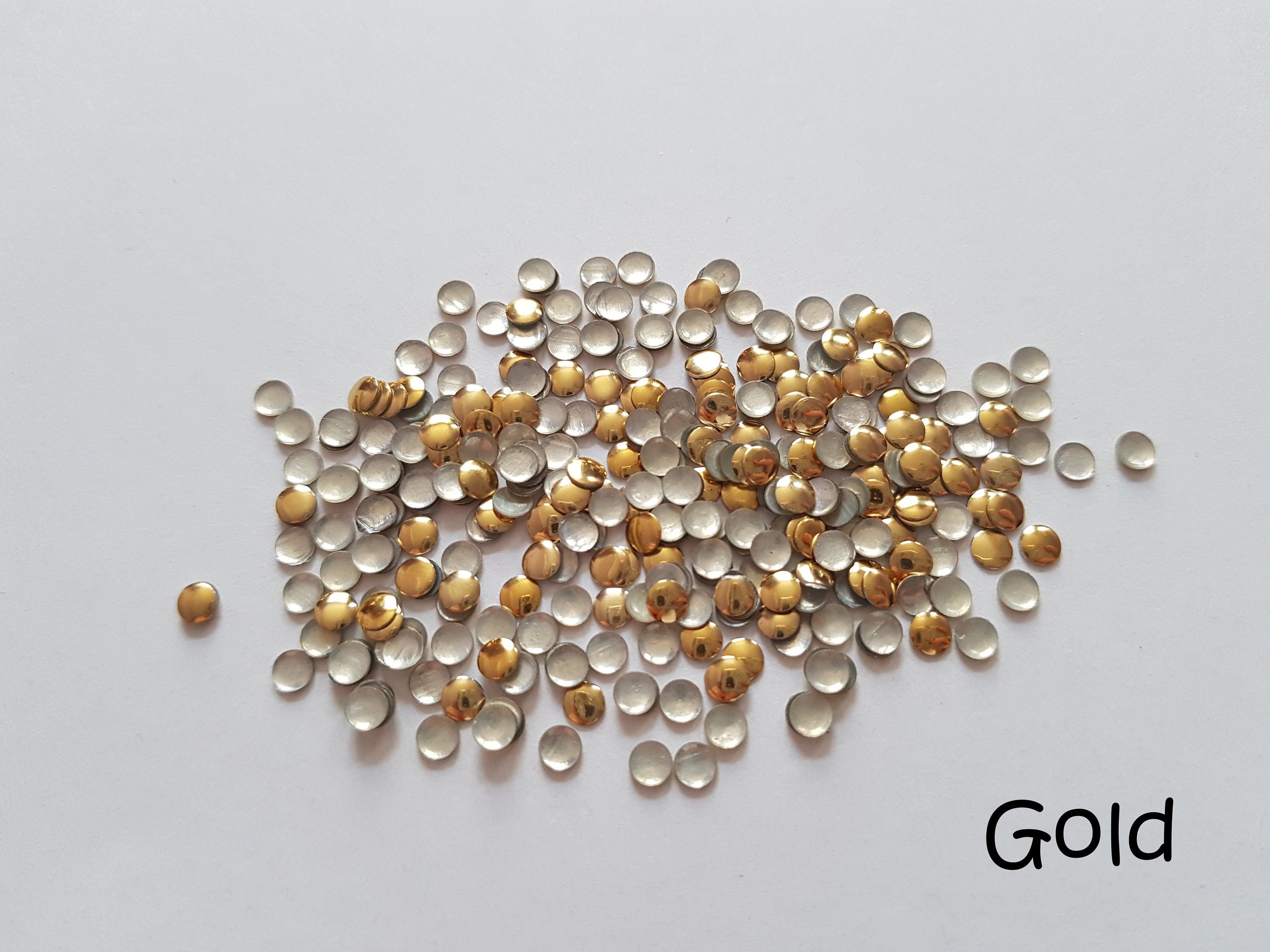 3mm Round Studs Round Studs Metal Studs Nail Art Studs | Etsy