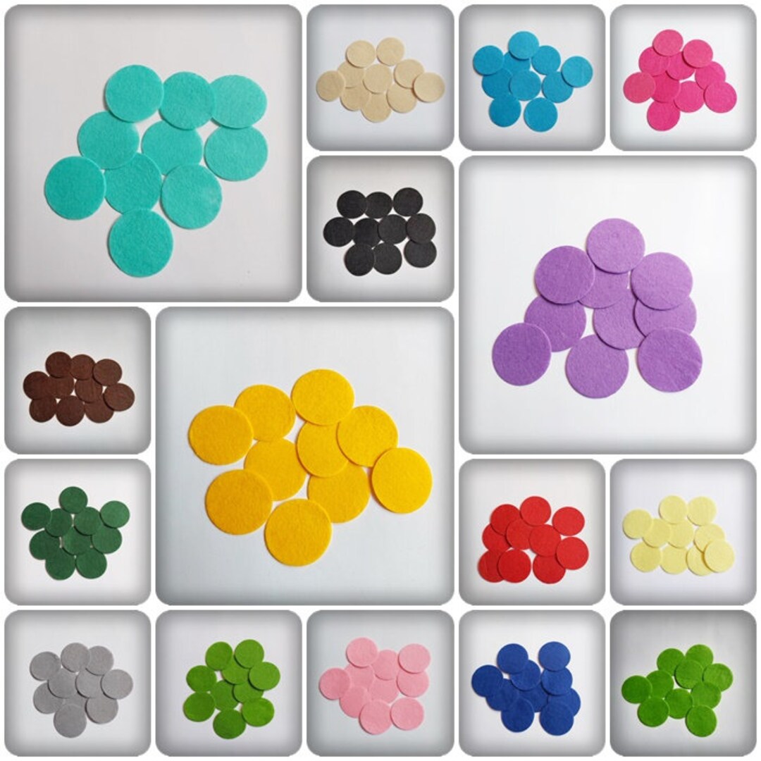 10 X 40mm Round Felt Craft Shapes | DIY Scrapbooking, Sewing, Card ...