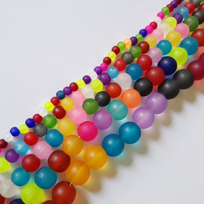 Frosted Beads - Etsy