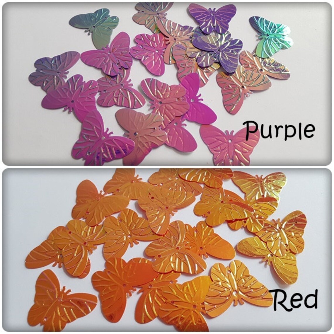 32mm Butterfly Sequins Butterfly Sequins AB Plated Sequins - Etsy