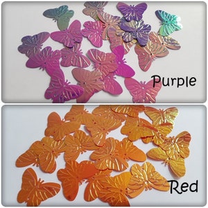 32mm Butterfly Sequins, Butterfly Sequins AB Plated Sequins, Sequins ...