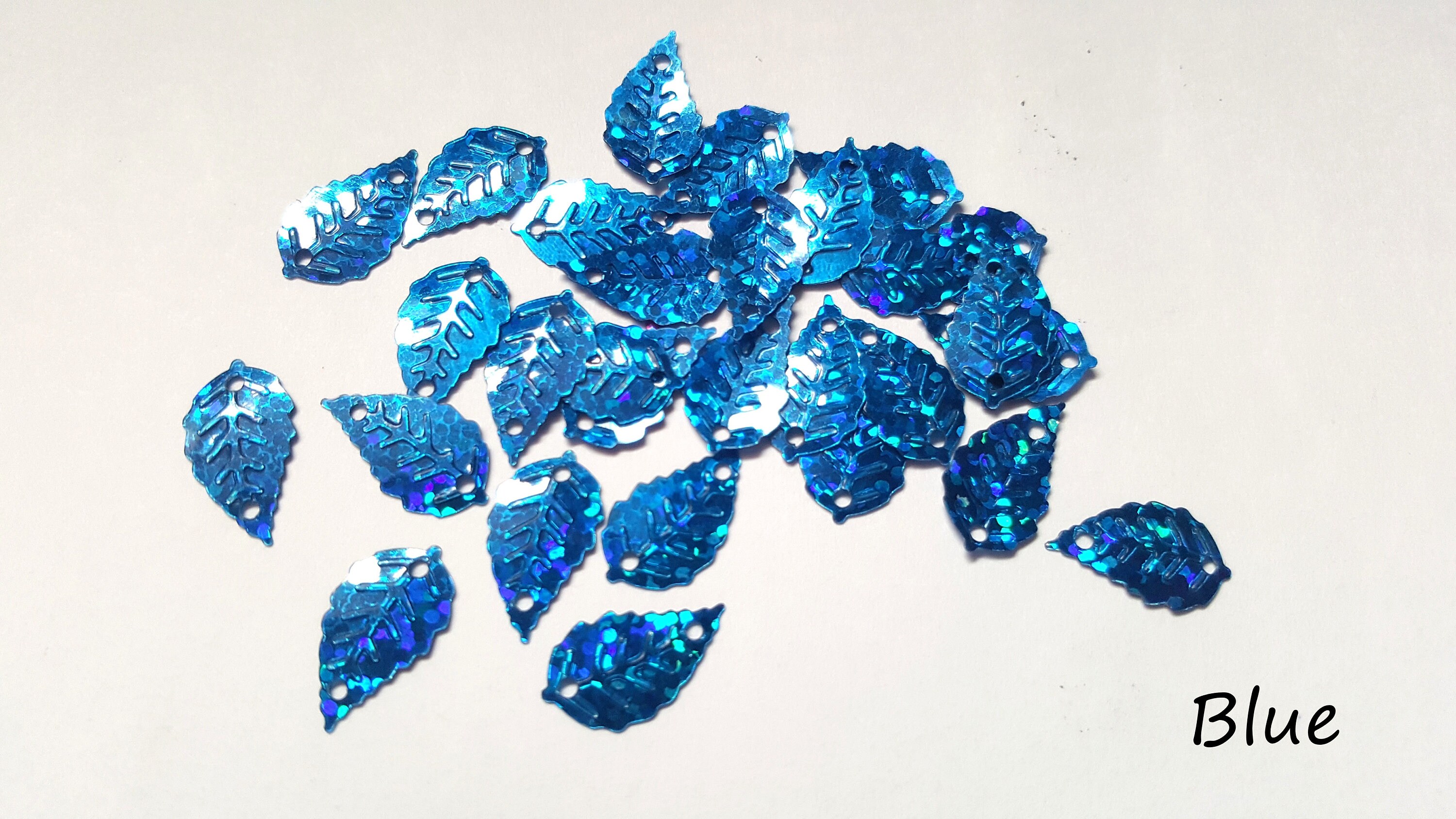 Leaf Sequins Leaf Confetti Holographic Sequins Sequins | Etsy