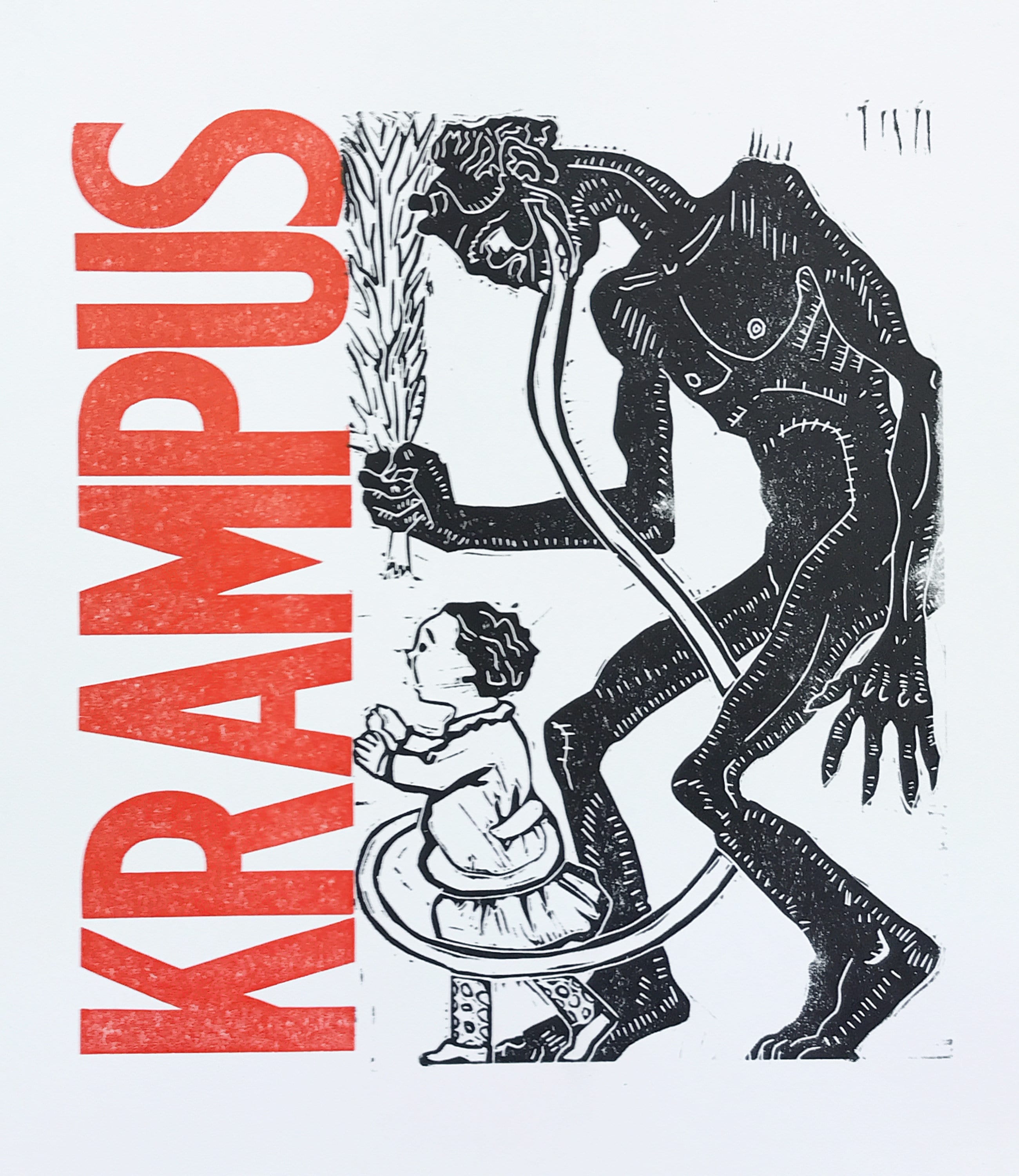 Limited Edition Krampus Print| Hand-inked, Hand-printed One-of-a-kind ...