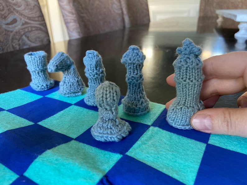 Chess Set Knitting Pattern, Chess Pieces Pattern Download, Plush Toys ...