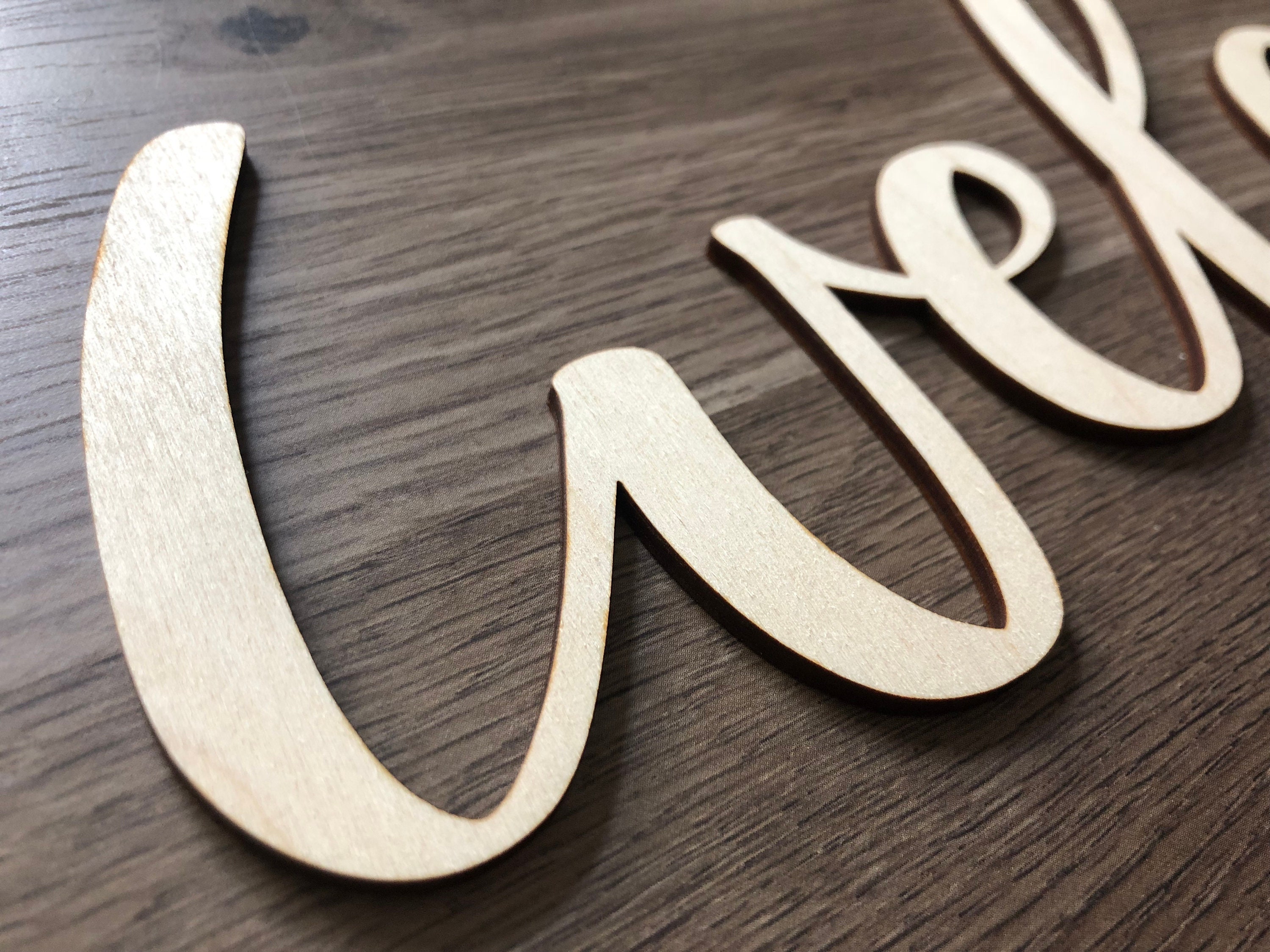 Welcome Laser Cut Letters Only Welcome Wording Welcome - Etsy