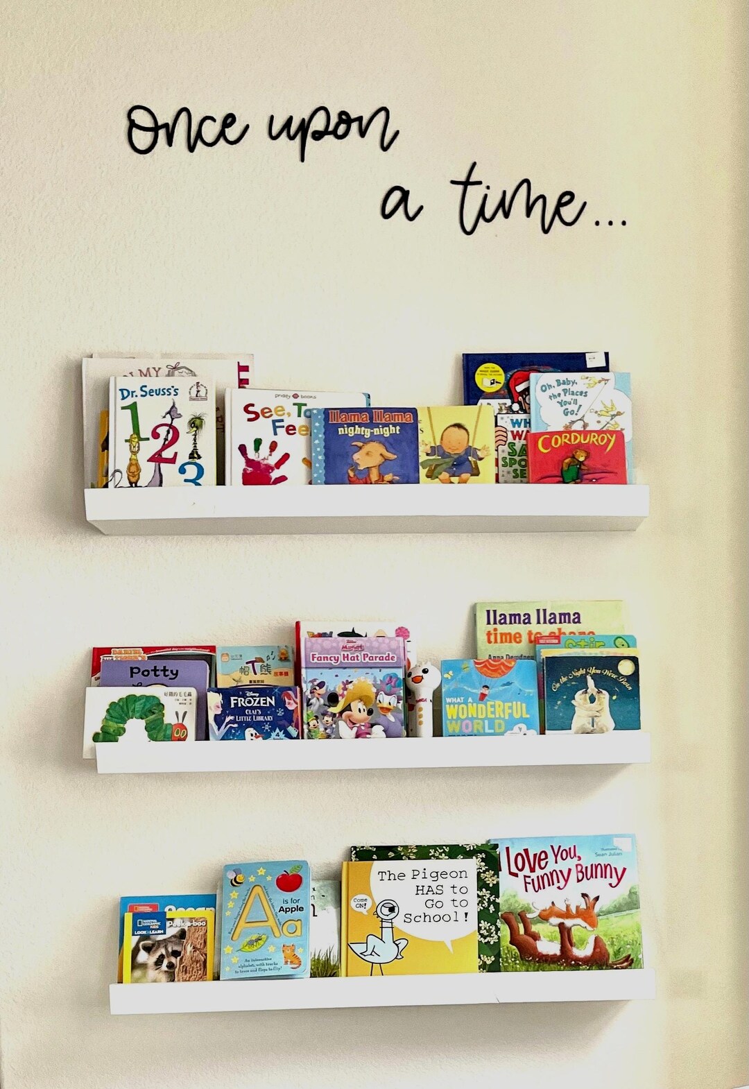 Laser Cut "once Upon a Time" Letters: Kids Room Wall Decor - Etsy
