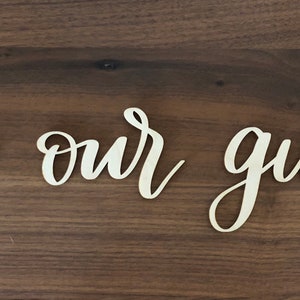 Be Our Guest - Laser Cut Letters Only - Be Our Guest Wording - Be Our ...