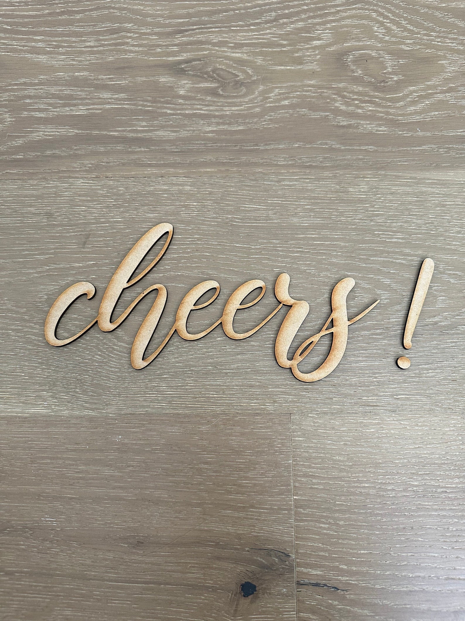 Cheers Laser Cut Letters Cheers Wording DIY Champagne Wall Sign wedding ...