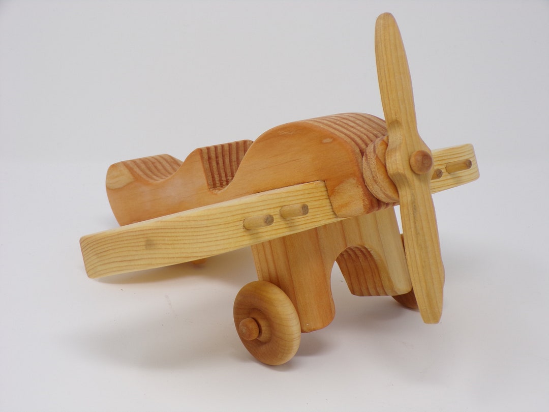 Handmade Wooden Fighter Plane Toy - Etsy