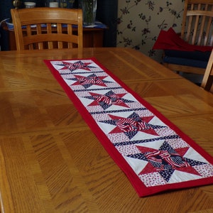 Patriotic Table Runner North Star Table Runner 54 - Etsy