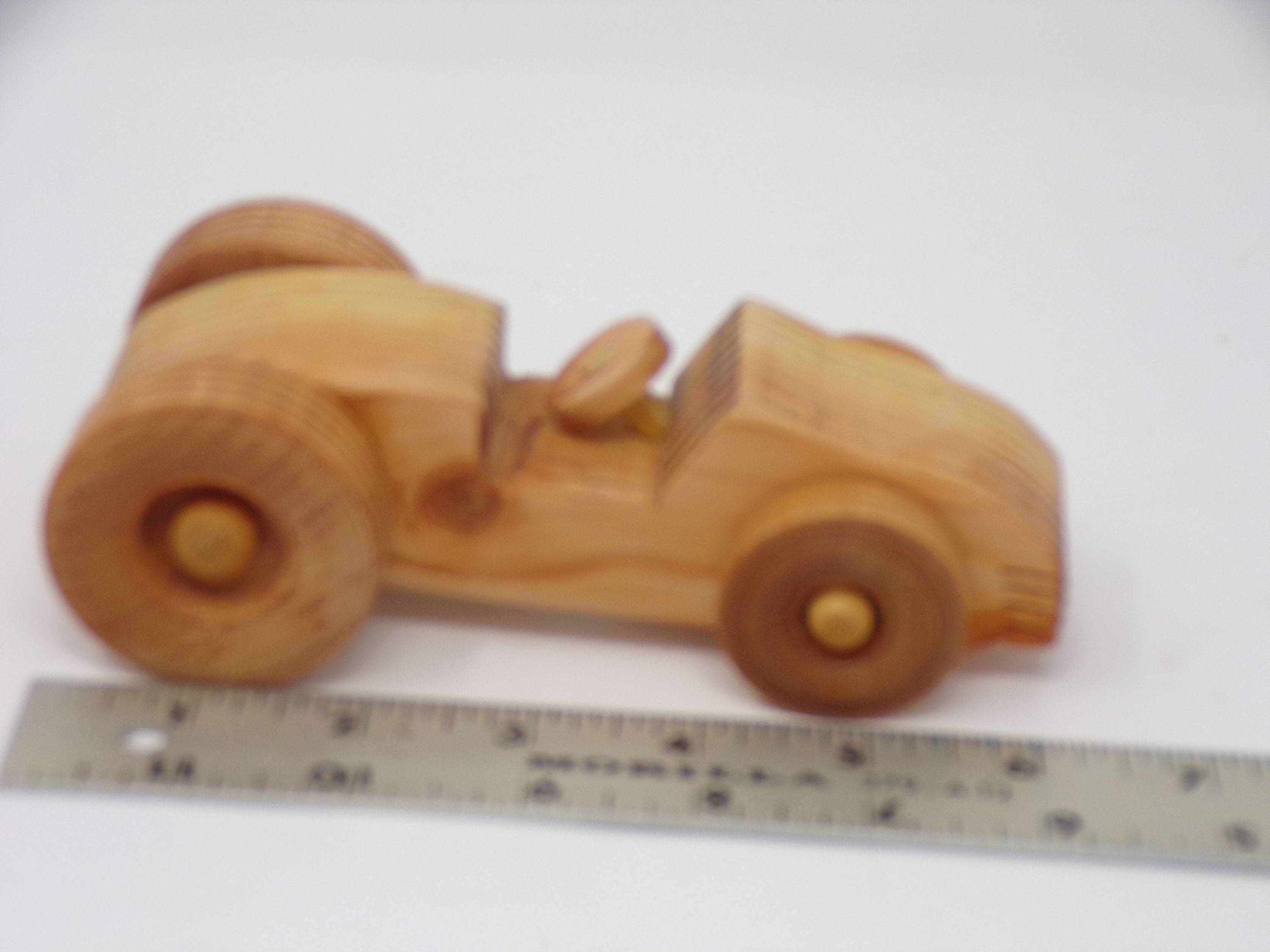 Handcrafted Wooden Race Car. Wooden Race Car