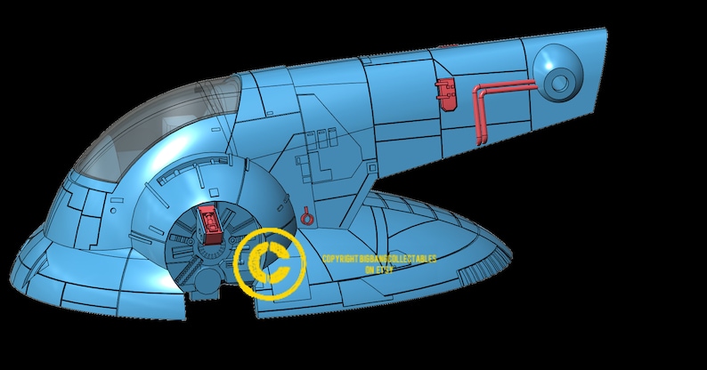 Slave 1 (firespray) Stl Files for 3d Printing - Etsy