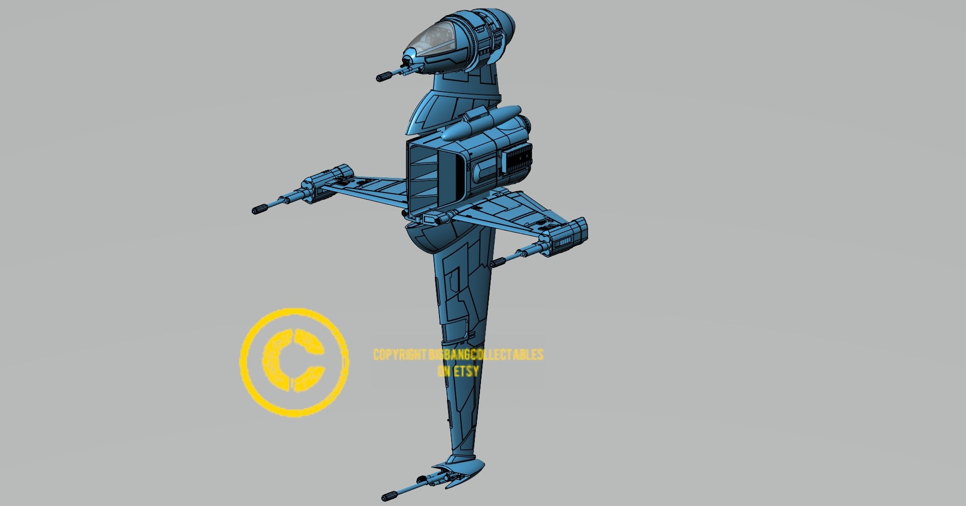 B Wing stl Files for 3d Printing | Etsy Australia